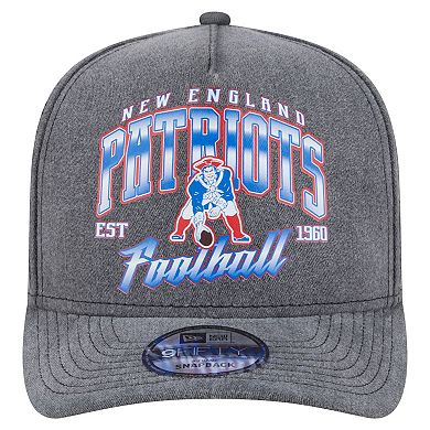 Men's New Era Black New England Patriots Throwback Washed A-Frame ...