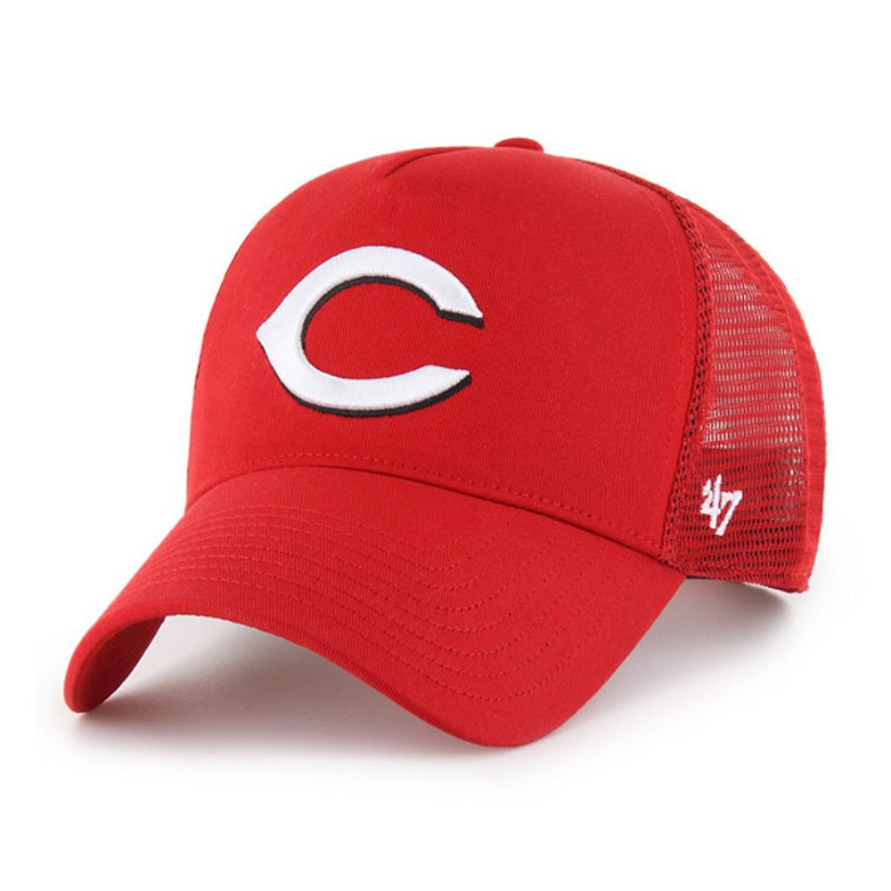 Men's '47 Red Cincinnati Reds Ballpark Offside Adjustable Trucker Hat