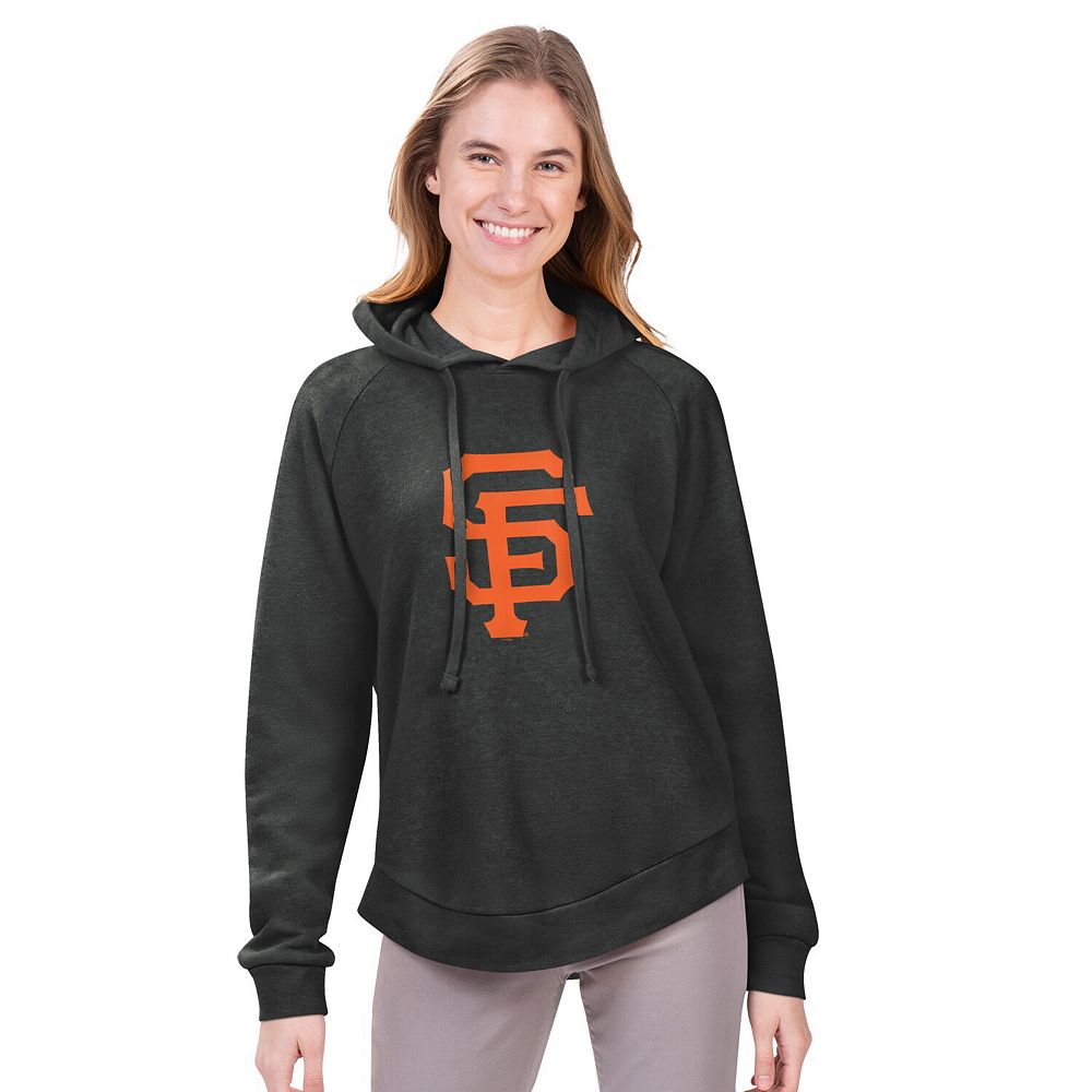 Women's G-III 4Her by Carl Banks Charcoal San Francisco Giants Jordan Angel Raglan Fleece ...