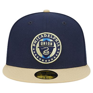 Men's New Era Navy Philadelphia Union 2025 Kickoff 59FIFTY Fitted Hat