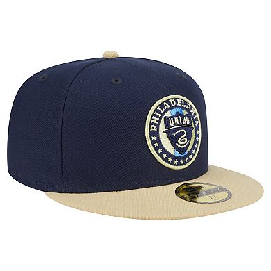 Men's New Era Navy Philadelphia Union 2025 Kickoff 59FIFTY Fitted Hat