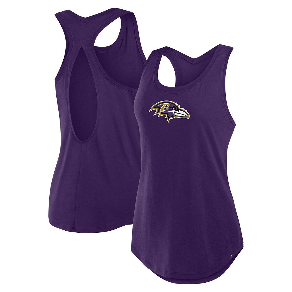 Women's Fanatics Purple Baltimore Ravens Iron Fan Tank Top