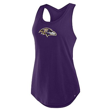 Women's Fanatics Purple Baltimore Ravens Iron Fan Tank Top