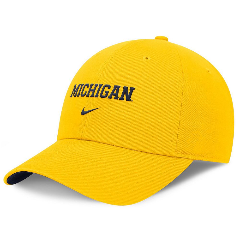 Men's Nike Maize Michigan Wolverines Club Adjustable Hat