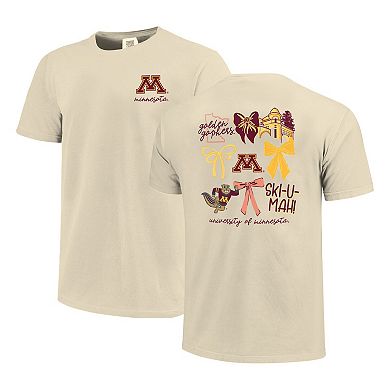 Women's Comfort Colors Cream Minnesota Golden Gophers Coquette T-Shirt