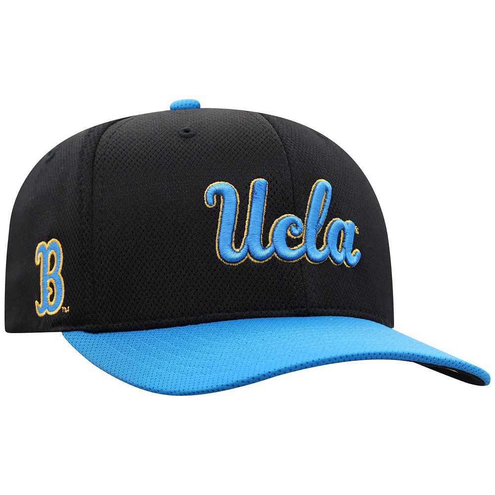 Men's Top of the World Black UCLA Bruins Reflex Fitted Hat