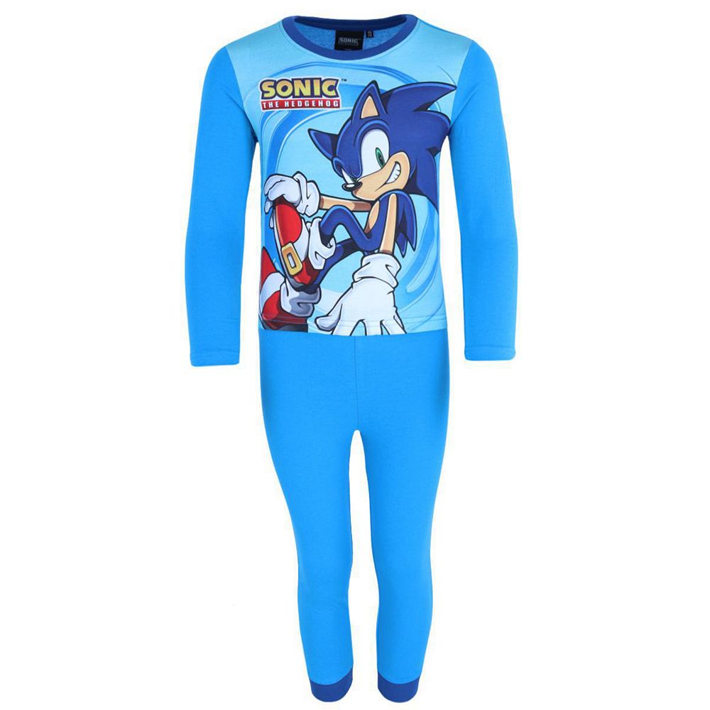 Textiel Trade Toddler Boys Sonic The Hedgehog Long Sleeve Pajama Set