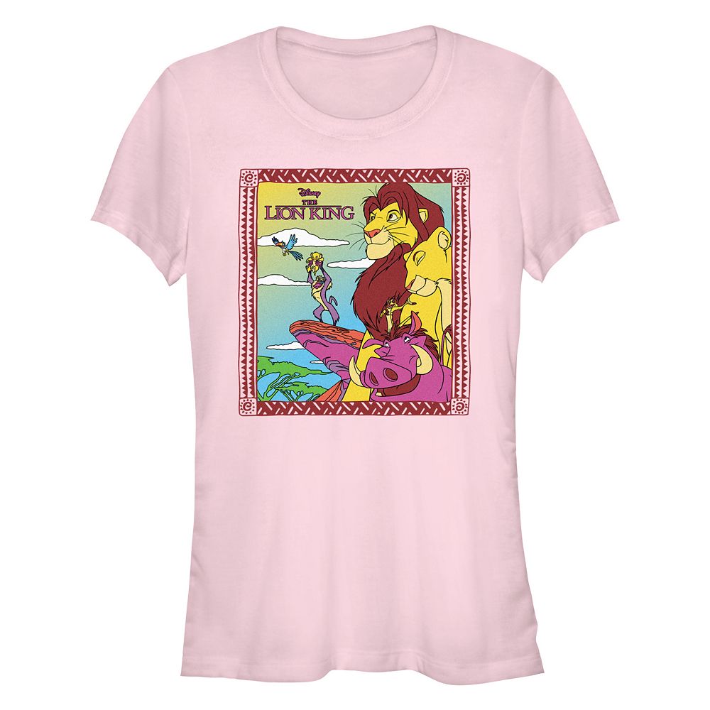 Disney's The Lion King Pride Rock Poster Juniors' Fitted Graphic Tee