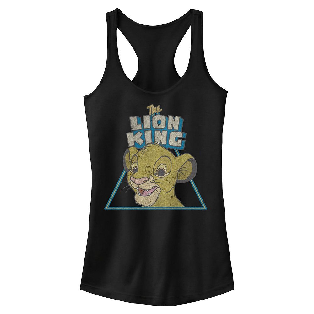 Disney's The Lion King Young Simba Portrait Juniors' Racerback Tank Top