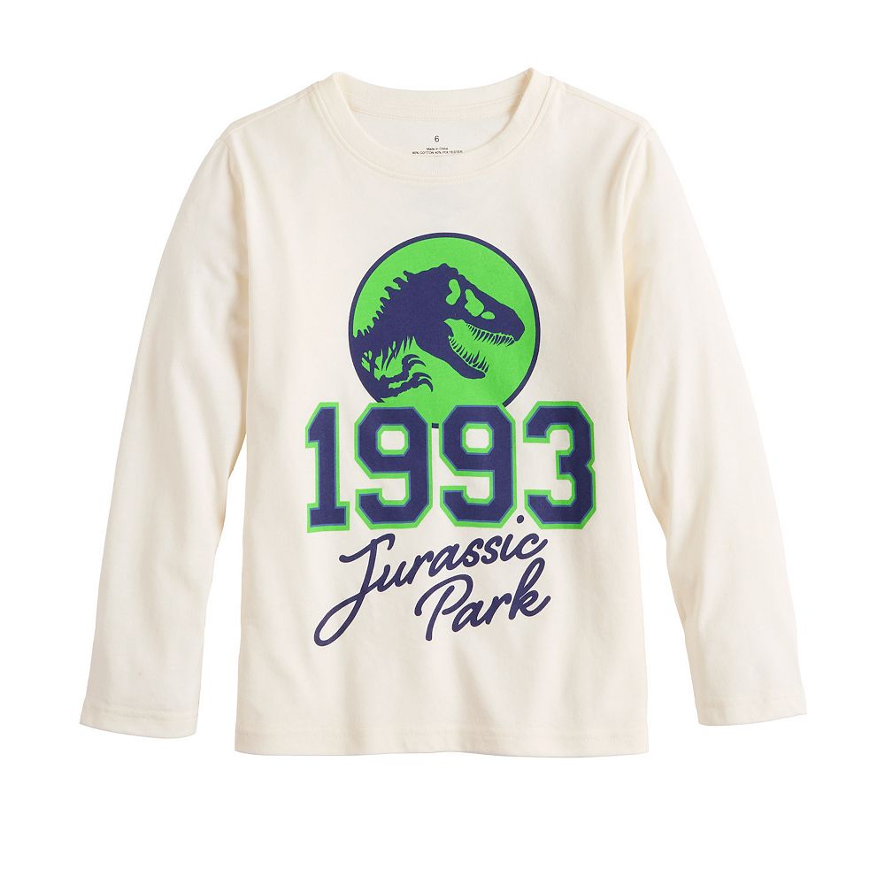Boys 4-12 Jumping Beans® Jurassic Park 1993 T-Rex Stamp Long Sleeve ...