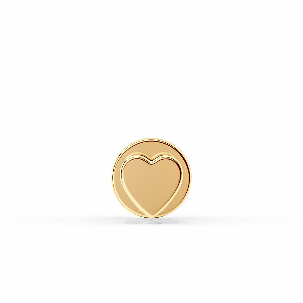 Lila Moon 14k Gold Heart Labret