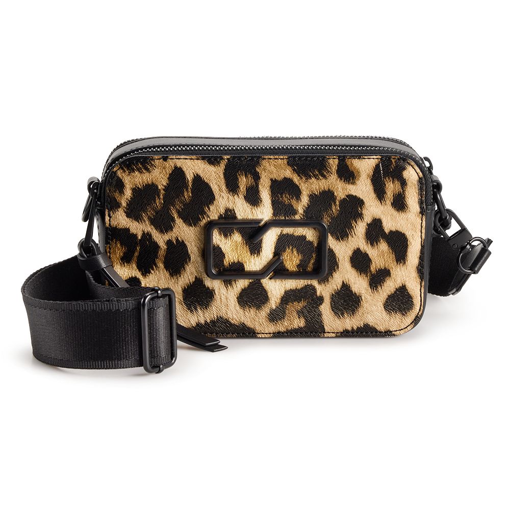Call It Spring Camelya Leopard Print Camera Crossbody Bag