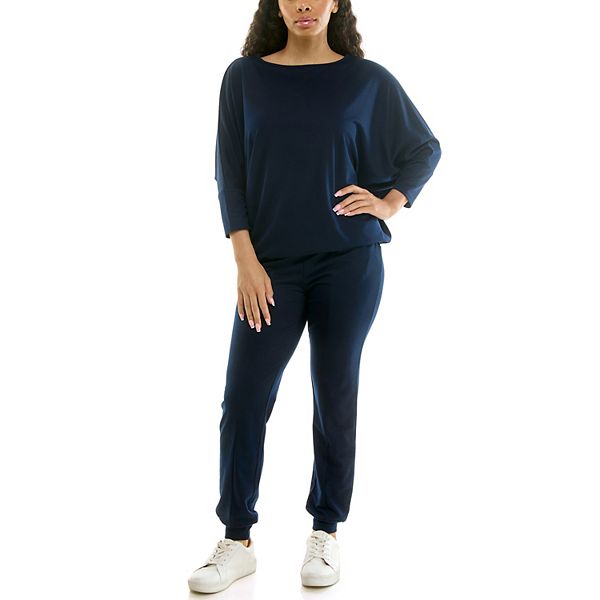 Women's Nina Leonard 2-Piece Dolman Tunic & Harem Leg Pant Set