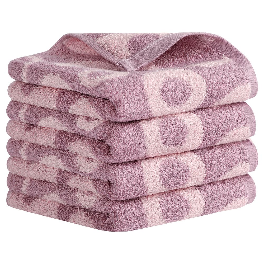 Cute Round Geometric Pattern Hand Towels, Soft Comfortable Bathroom ...