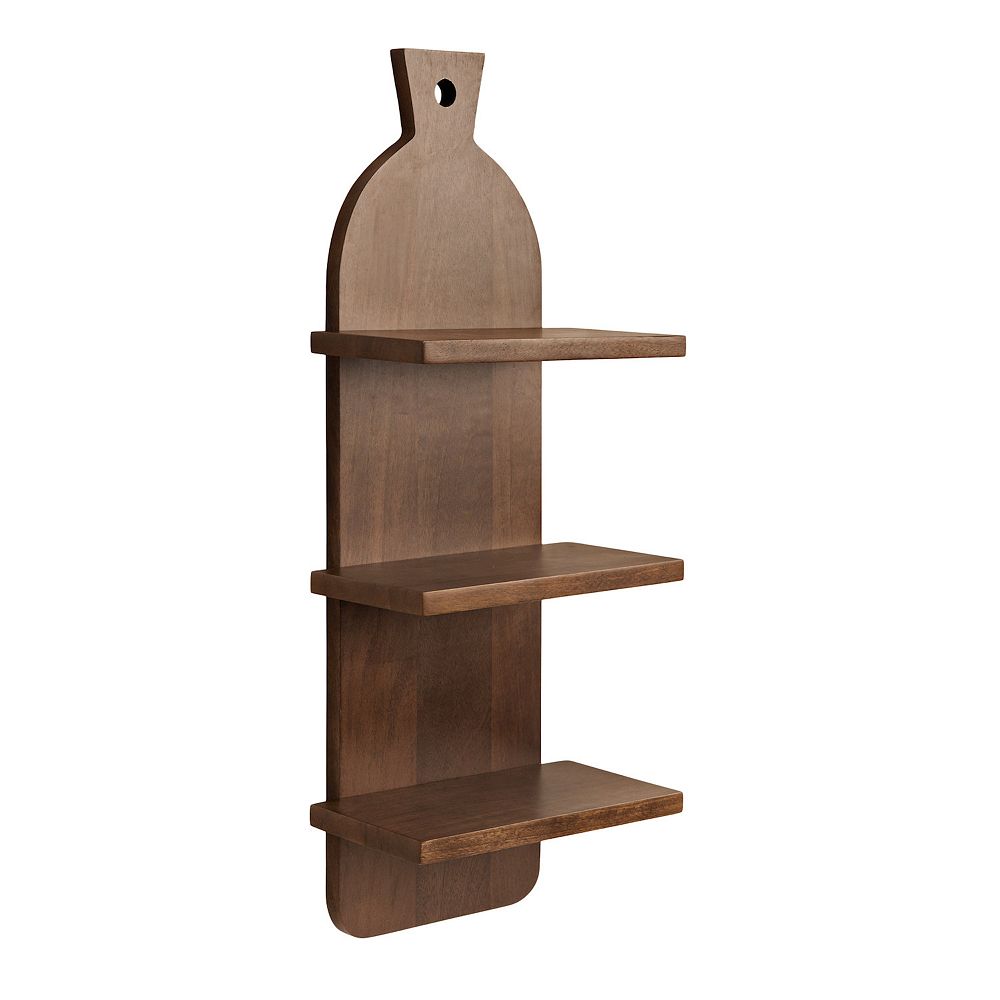 Braxton 3-Tier Wood Shelf 12x32