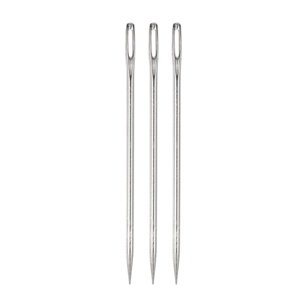3PCS 4 Inch Upholstery Needle Large Eye Extra Long Stitching Needles ...