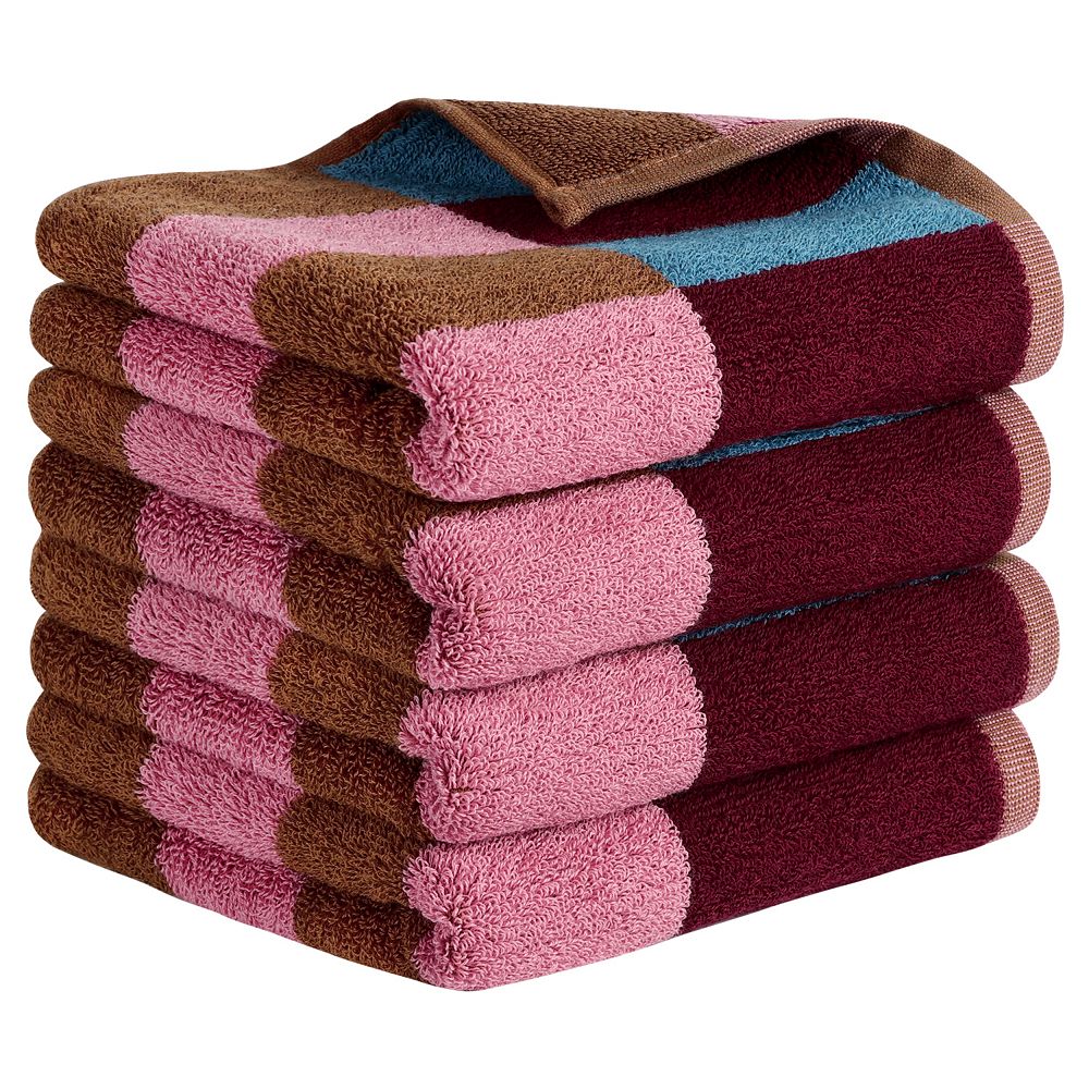 Checkered Cotton Hand Towels for Bathroom, Soft Absorbent Bathroom Hand ...