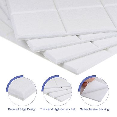 Felt Bulletin Board 12"x12" 6 Packs Self Adhesive Textured Square Felt ...