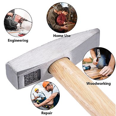 Engineer Hammer Machinist Hammer 10 Oz Cross Peen Hammer Wood Handle ...