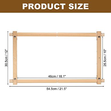 Needlepoint Embroidery Tapestry Scroll Frame, 21"x12" Beech Wood Cross Stitch Frame