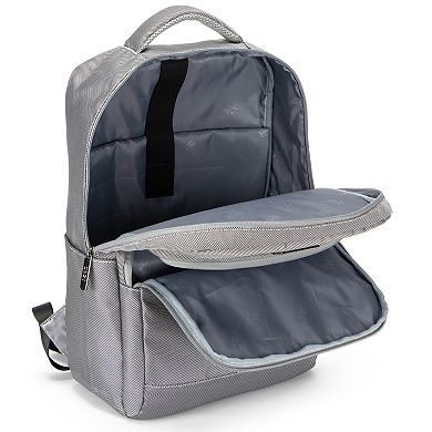 IZOD Alci Business Travel Slim Laptop Backpack with USB Charging Port