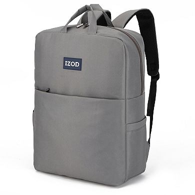 IZOD Wisdom Slim Softside Laptop Backpack with USB Charging Port