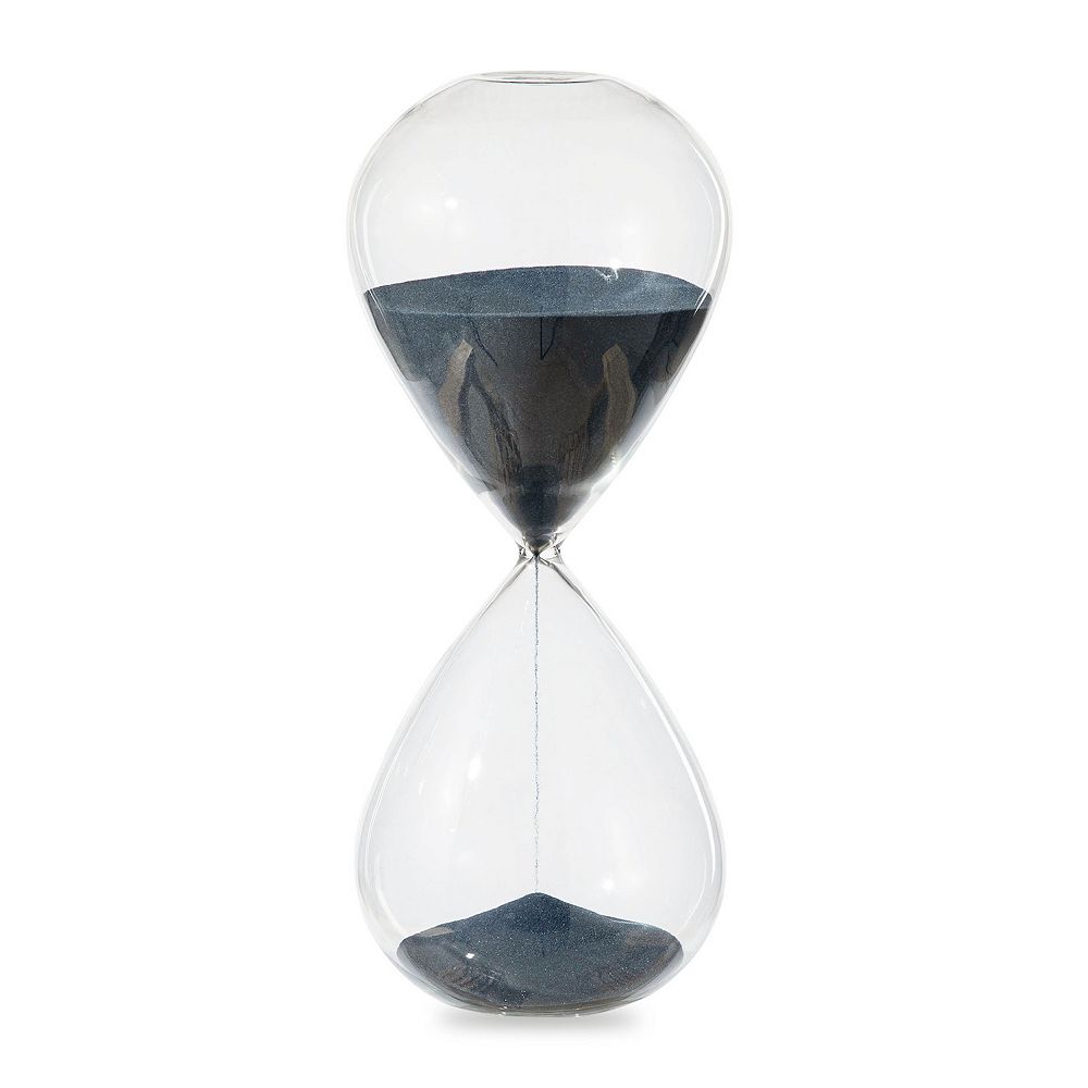 Glitzhome Oversized Double-layered Hourglass With Blue Sand, 90-Minute ...