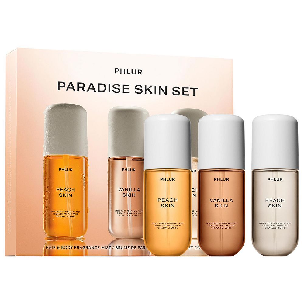 PHLUR Paradise Skin Hair and Body Fragrance Mist Set