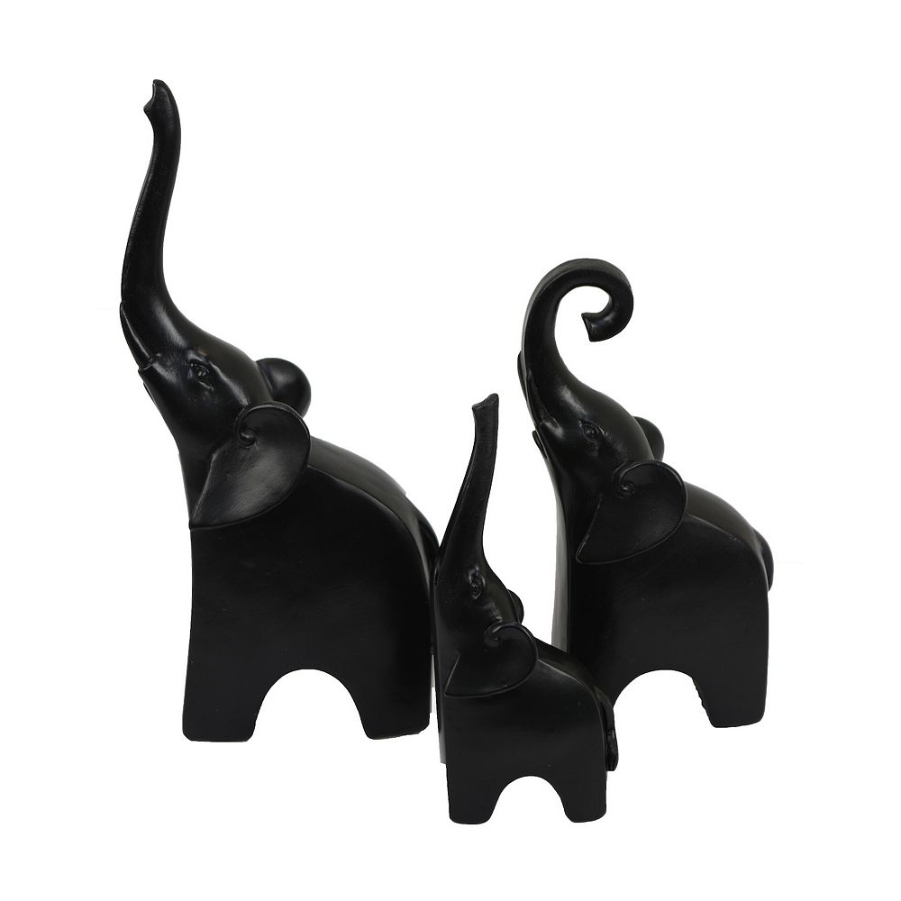 Elephant Table Decor - Black
