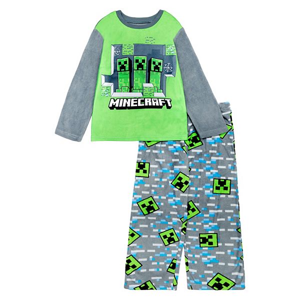 Boys 6-12 Minecraft "Minecraft Cave" 2-Pc. Pajama Top & Pajama Bottoms Set