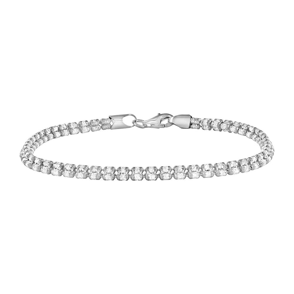 NYC Sterling Sterling Silver 3 mm Ice Chain Bracelet