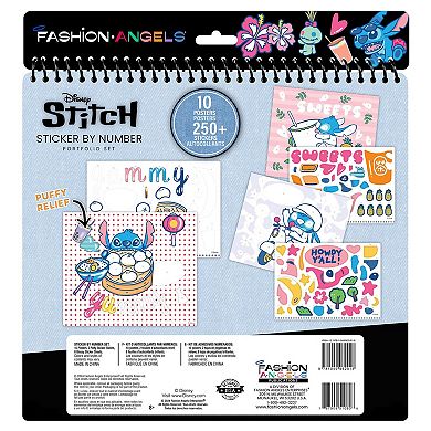 Fashion Angels: Disney Stitch Sticker By Number Portfolio Set