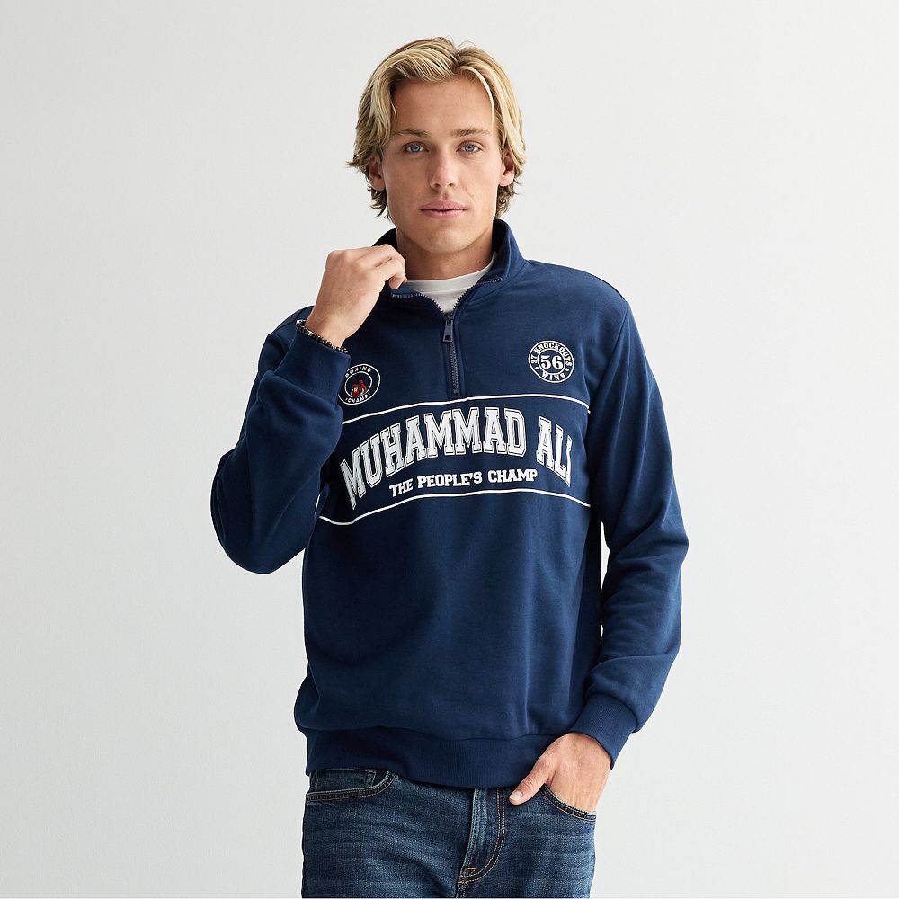 Men's Muhammad Ali Graphic Quarter-Zip Jacket