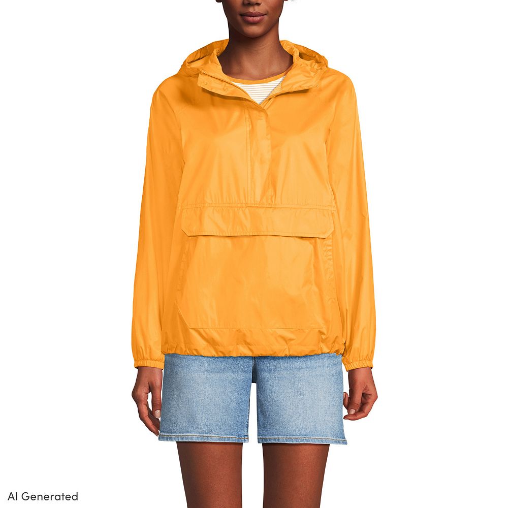Women's Lands' End Packable Anorak Windbreaker