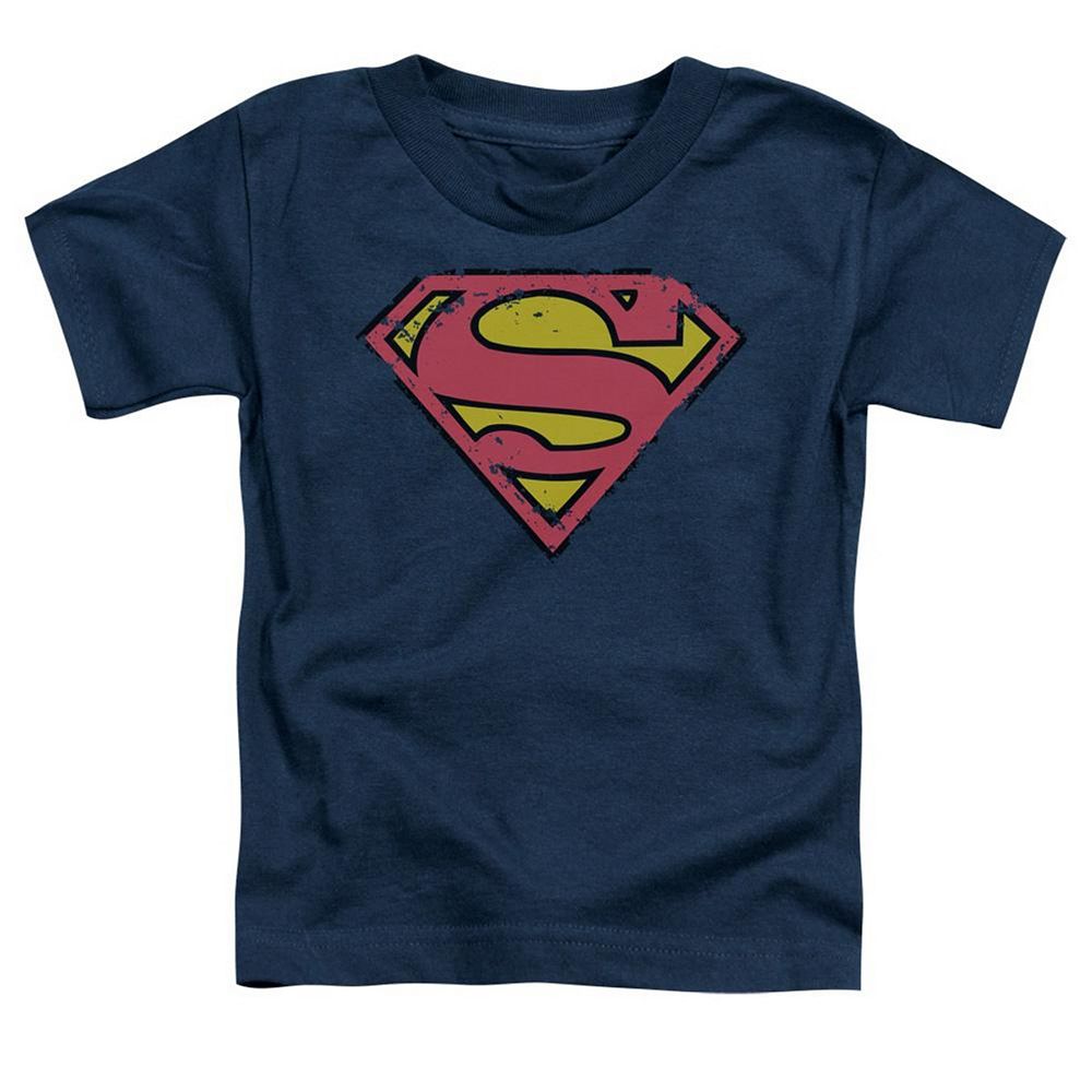 Superman Distressed Shield Short Sleeve Toddler T-Shirt