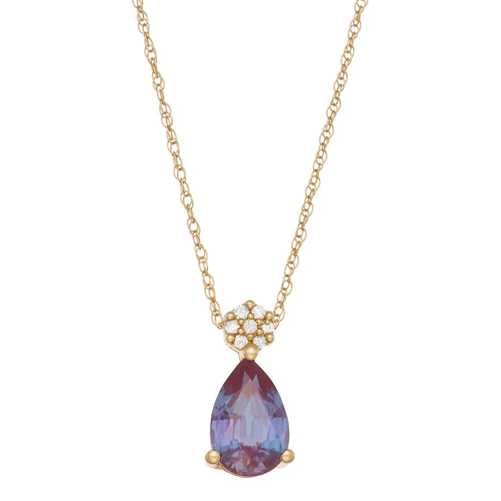 LeRose by Lexi and Rose 10k Gold Diamond Accent & Lab-Created ...