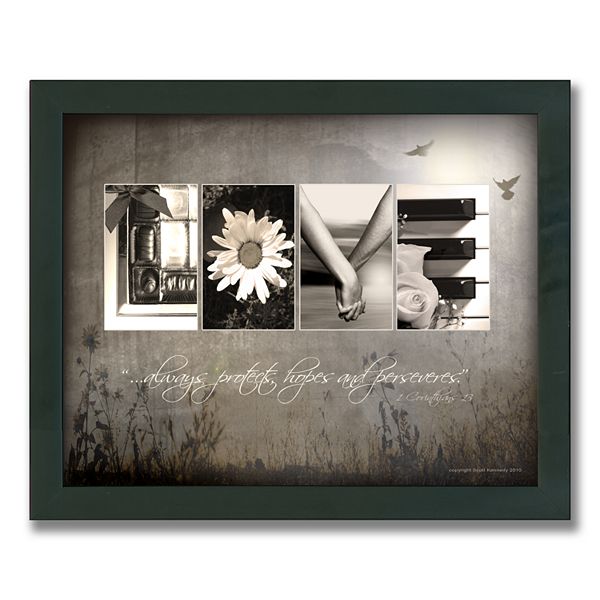 "Love Letters" Framed Canvas Art