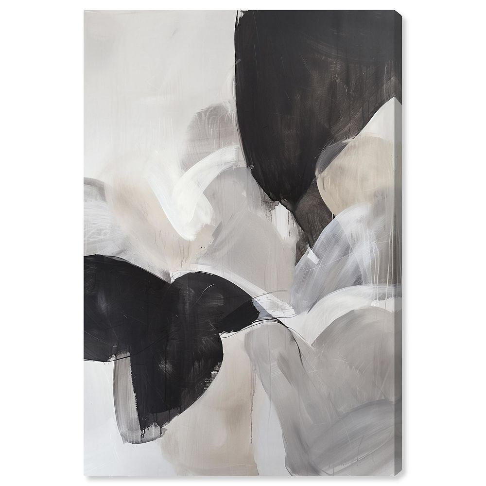 Notoriart Foggy Rise Abstract Canvas Wall Art