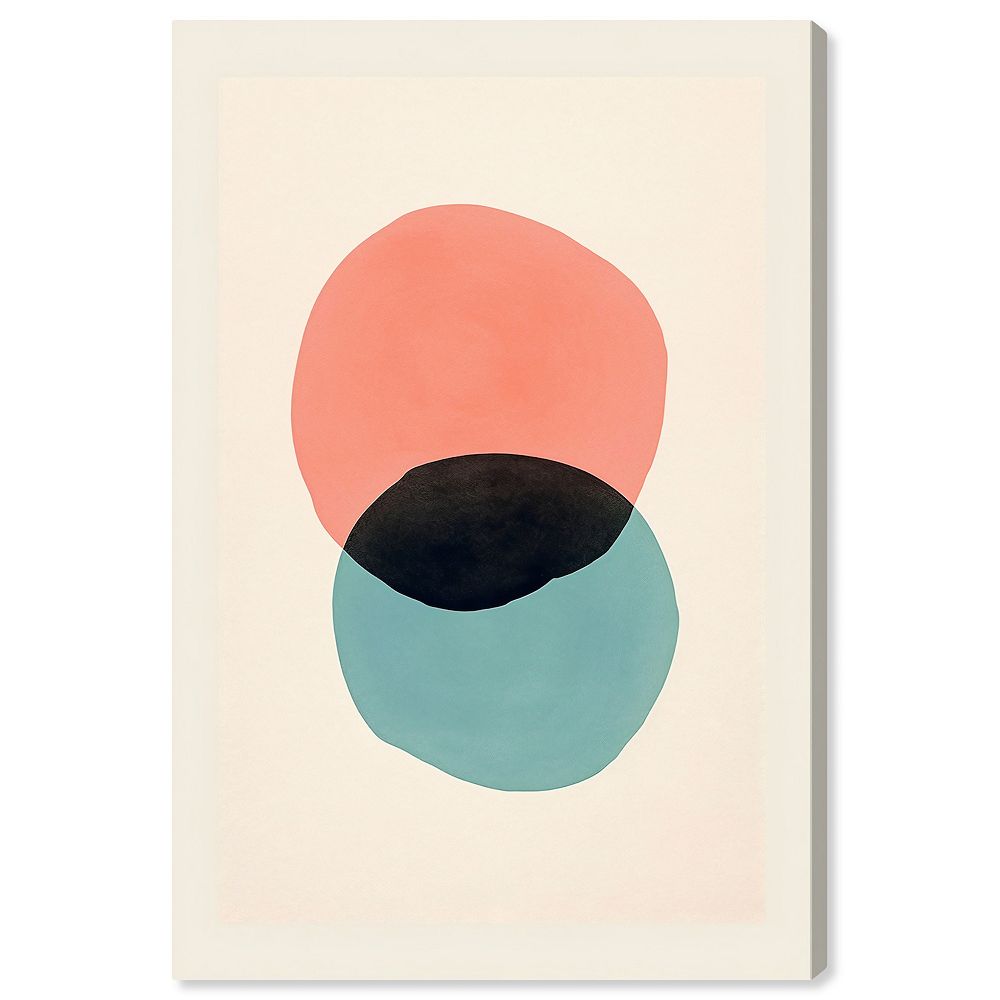 Notoriart Neutral Intersection Abstract Canvas Wall Art