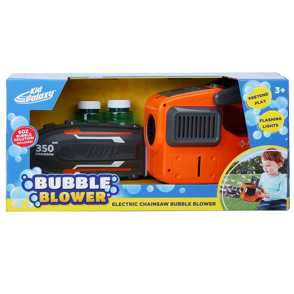 Kid Galaxy Bubble Blower 14-in. Electric Chainsaw