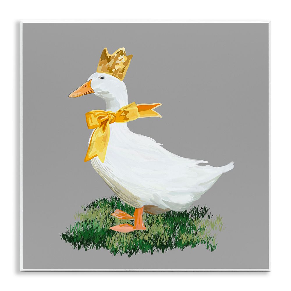 Stupell Home Decor Goose with Crown Plaque Wall Art