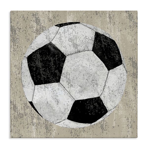 Stupell Home Decor Rustic Sports Soccer Ball Canvas Wall Art