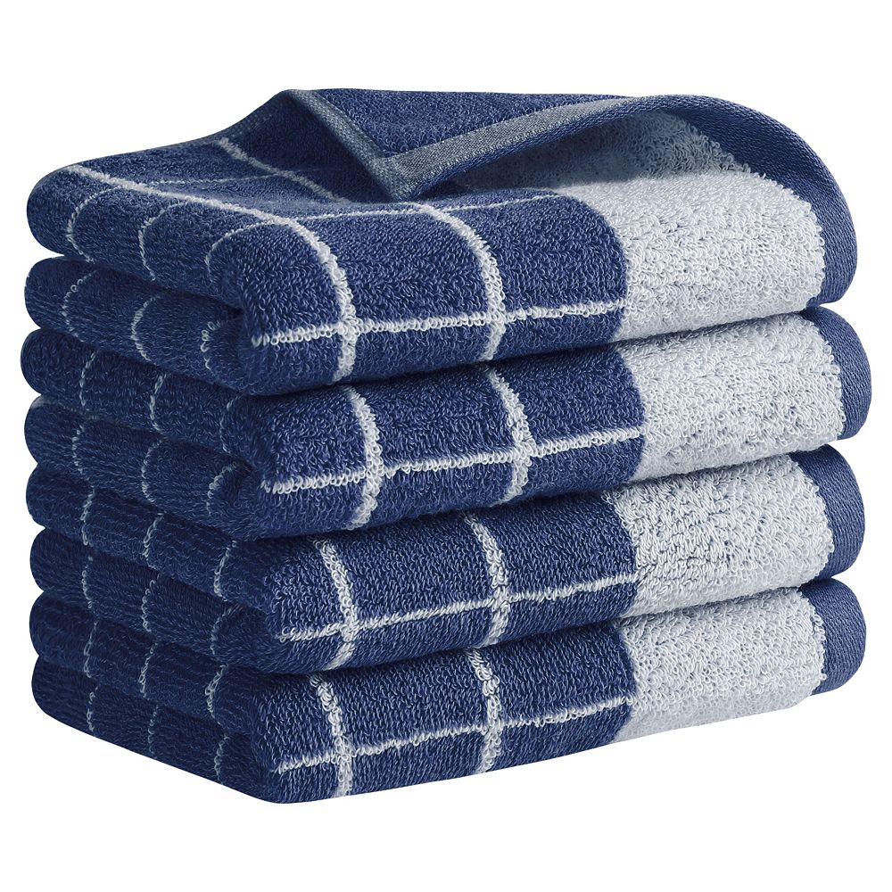 Checkered Hand Towels for Bathroom, Soft Pure Cotton Hand Towel ...