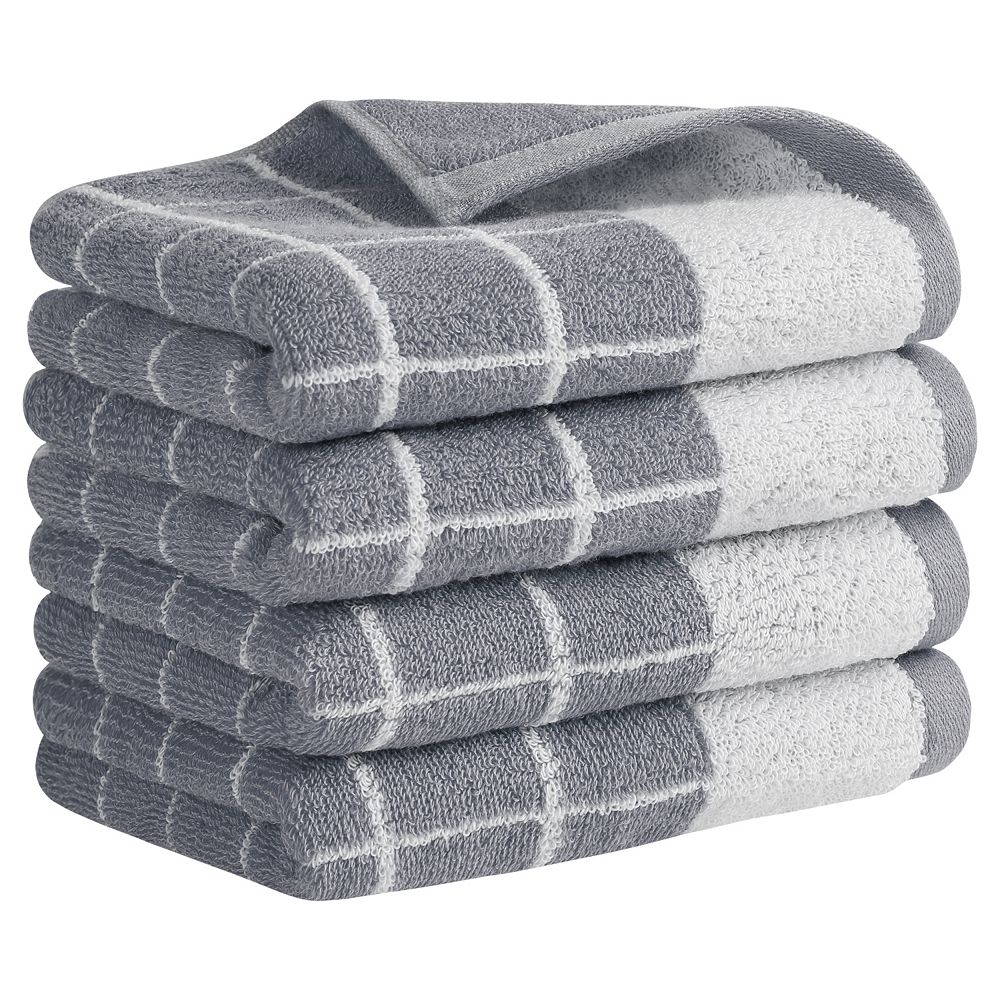Checkered Hand Towels for Bathroom, Soft Pure Cotton Hand Towel ...