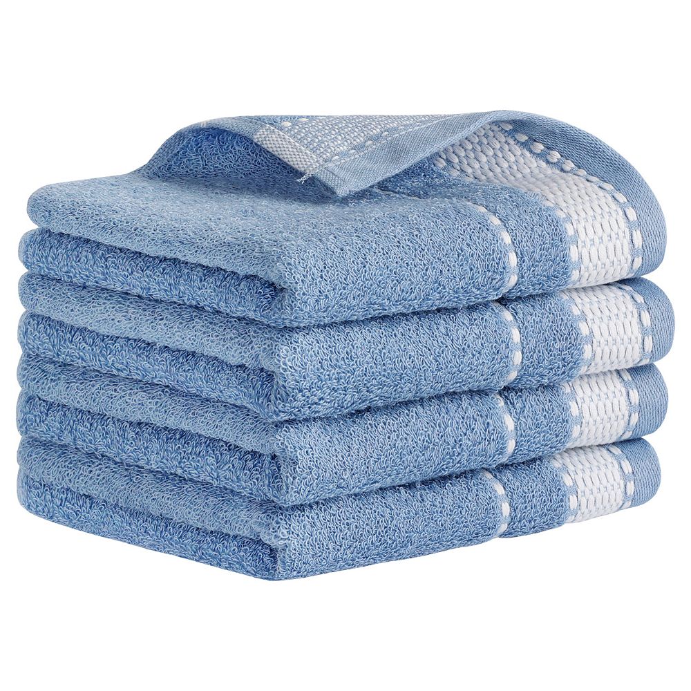 Hand Towels for Bathroom Set 100% Cotton Soft Absorbent Decorative ...