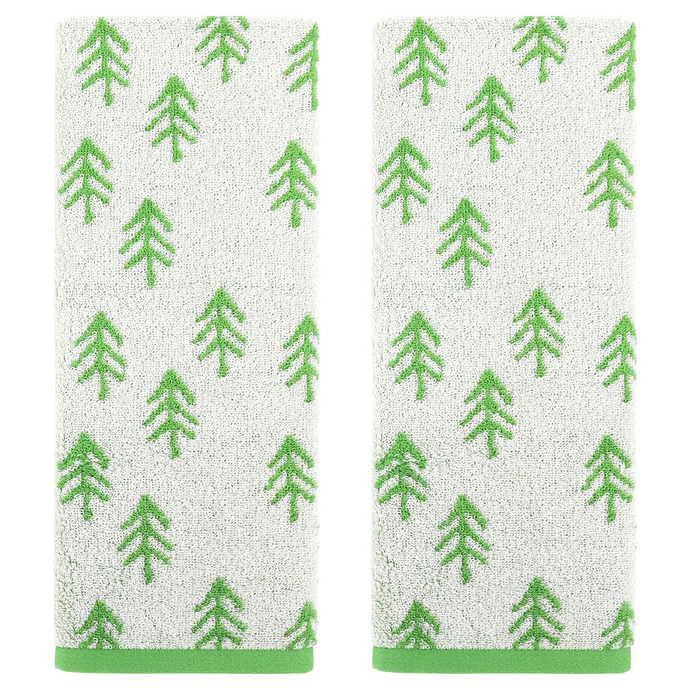Cute Plant Pattern Hand Towels, 14" x 30" Cotton Soft Absorbent Hand ...