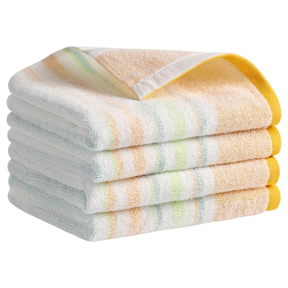Striped Pattern Hand Towels 13" x 27" Cotton Soft Absorbent Hand Towel ...