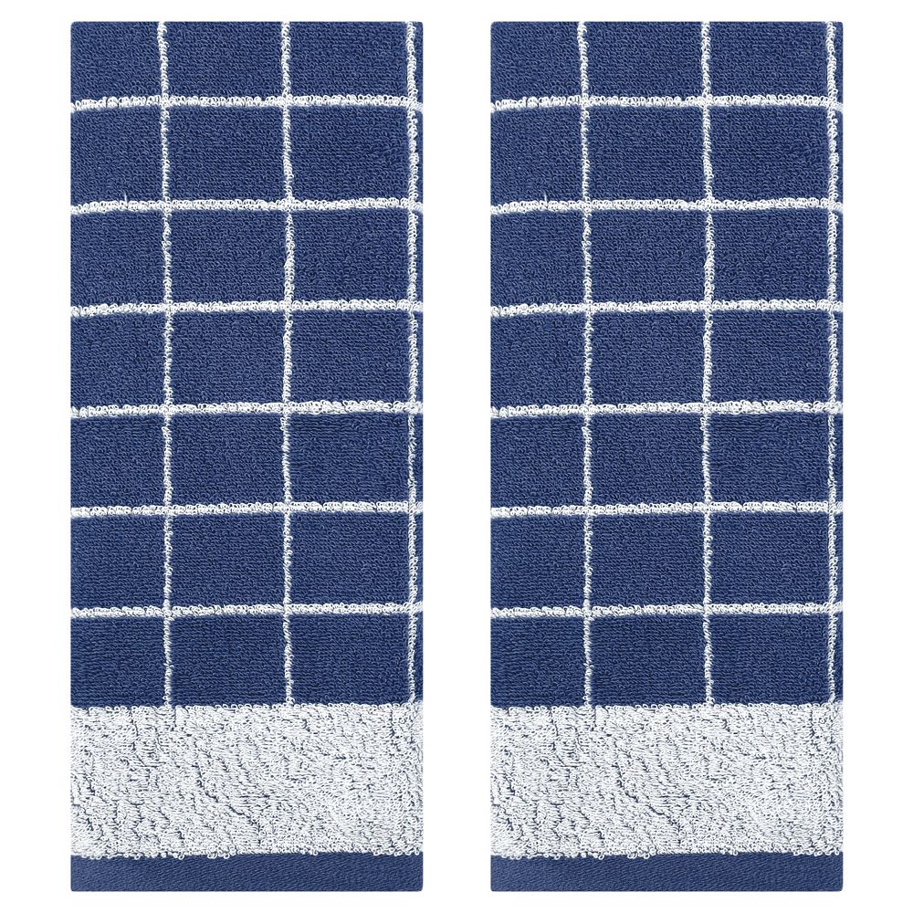 Checkered Hand Towels for Bathroom, Soft Pure Cotton Hand Towel ...