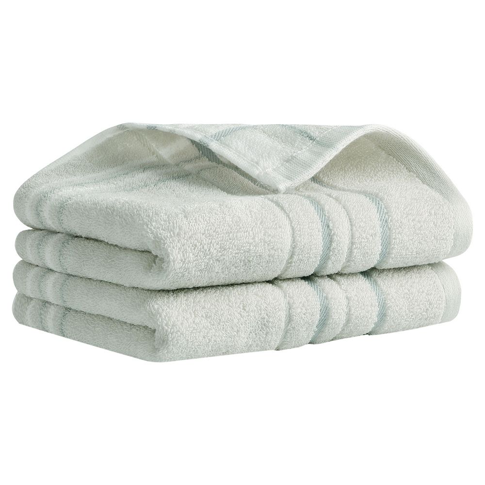 Striped Cotton Hand Towels for Bathroom, 13" x 29" Soft Absorbent ...