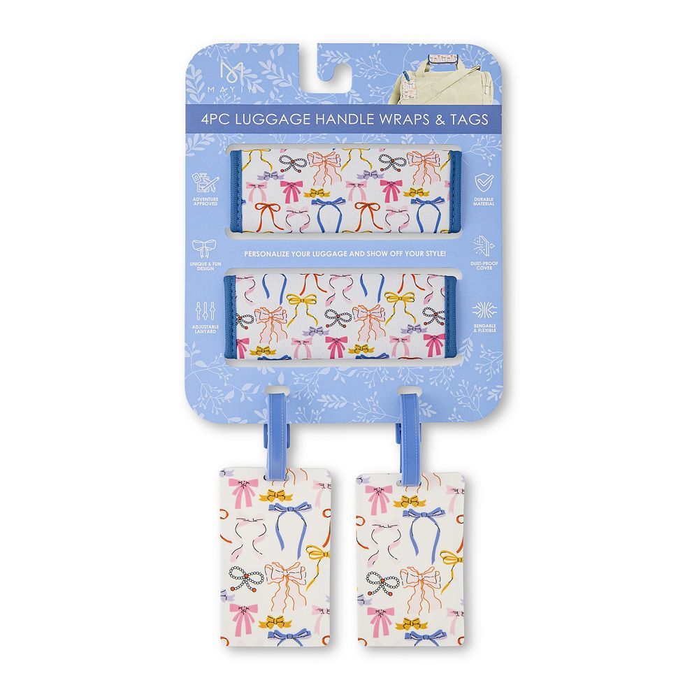 Roam and Repeat 4-pc. Luggage Handle Wrap & Tag Set